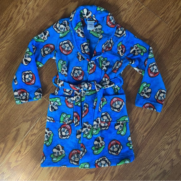 Nintendo | Pajamas | Nintendo Super Mario Bros Kids Pajama Robe With ...